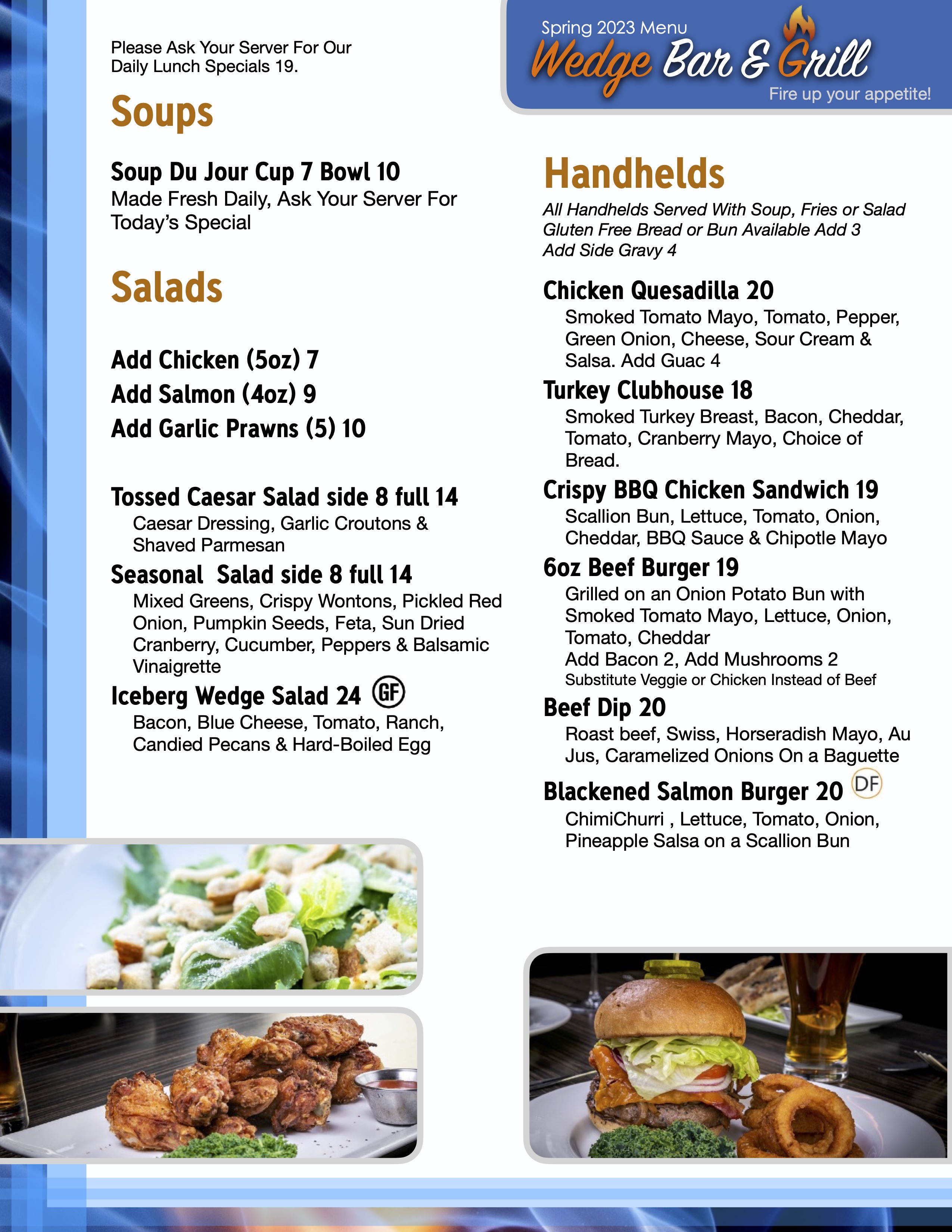 Meadow Gardens Golf Club: Wedge-Bar-Grill-Menu-Mar-2023-A