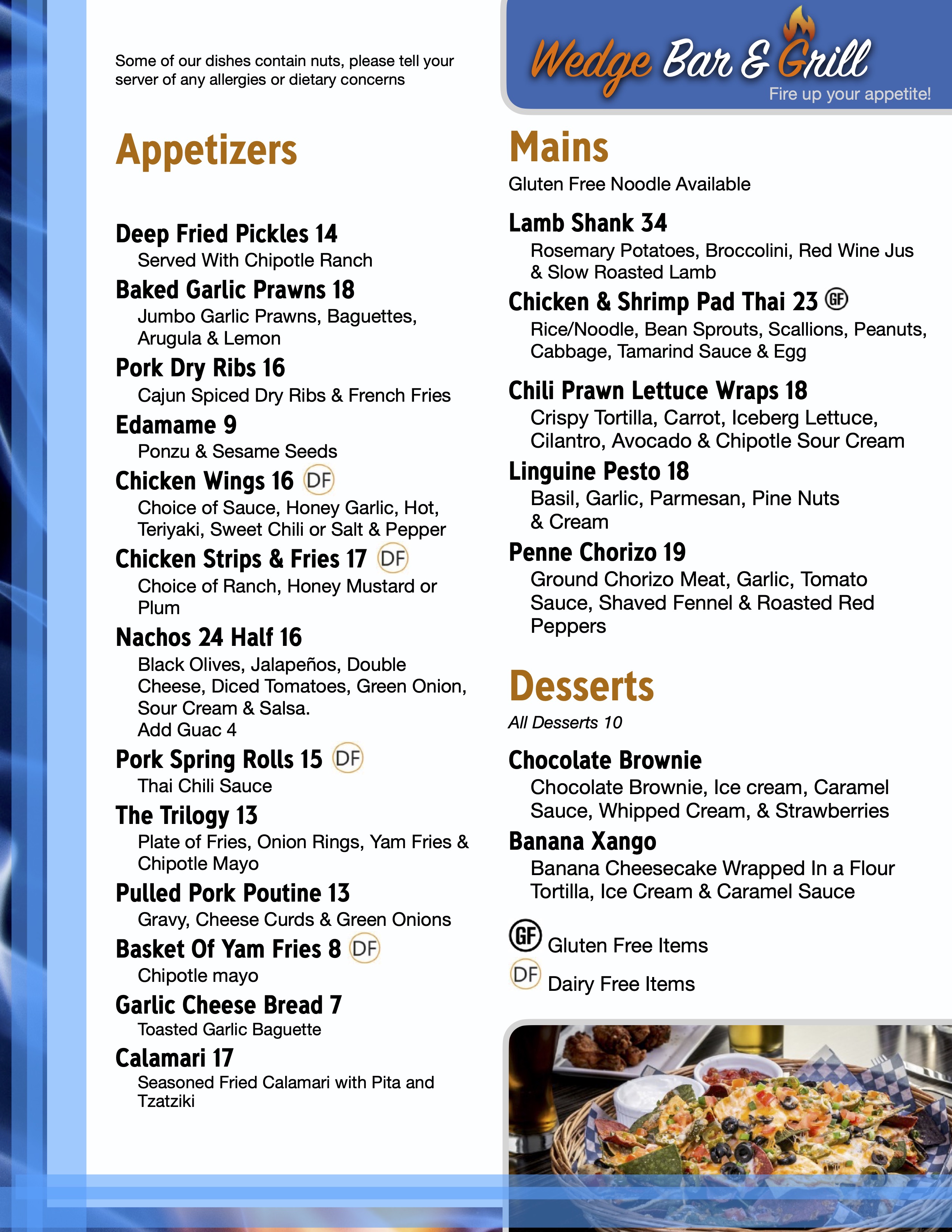 Meadow Gardens Golf Club: Wedge-Bar-Grill-Menu-Mar-2023-B