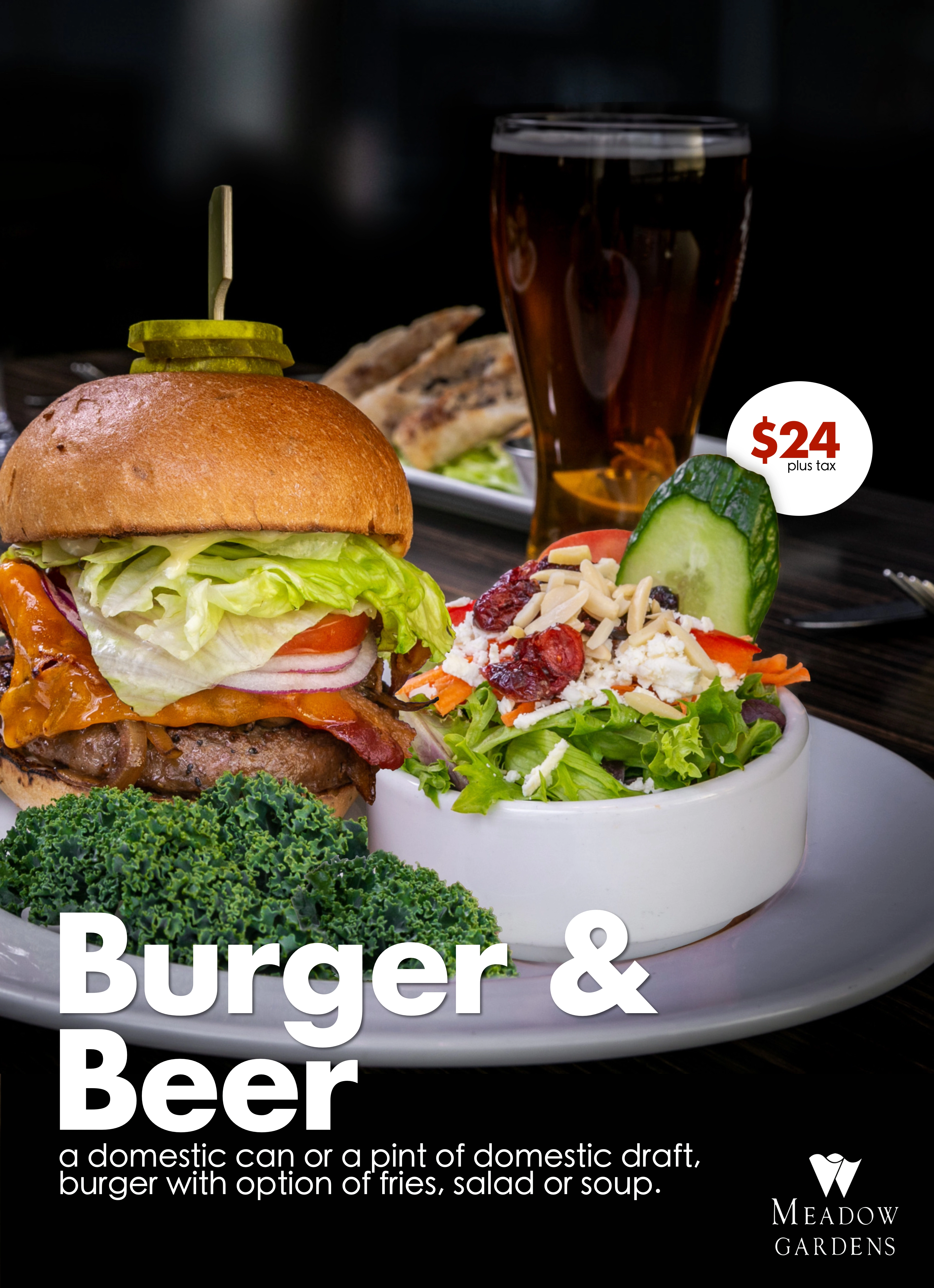 Meadow Gardens Golf Club: Burger-and-Beer